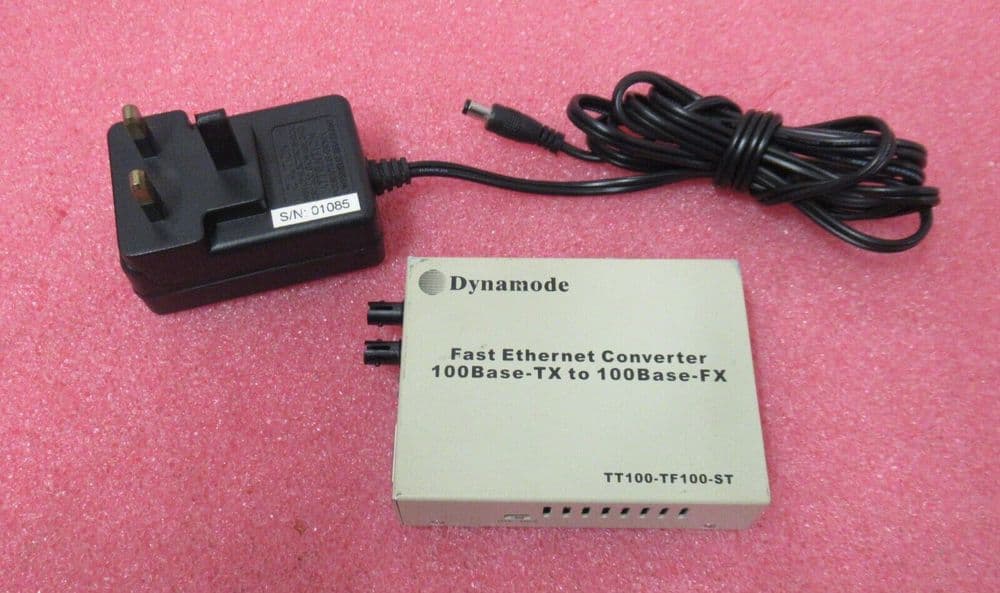 Dynamode TT100-TF100-ST Fast Ethernet Media Converter 100Base-TX To ...