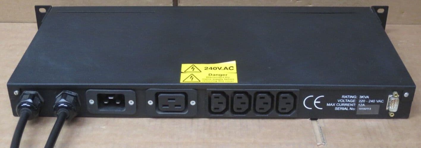 Eaton 4x C13 Outlet 1U Rackmount 3KVA Bypass PDU Power Distribution ...