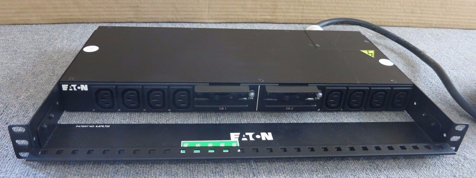Eaton TPC2105-2780 8 Outlet 1U Rackmount PDU Power Distribution System ...