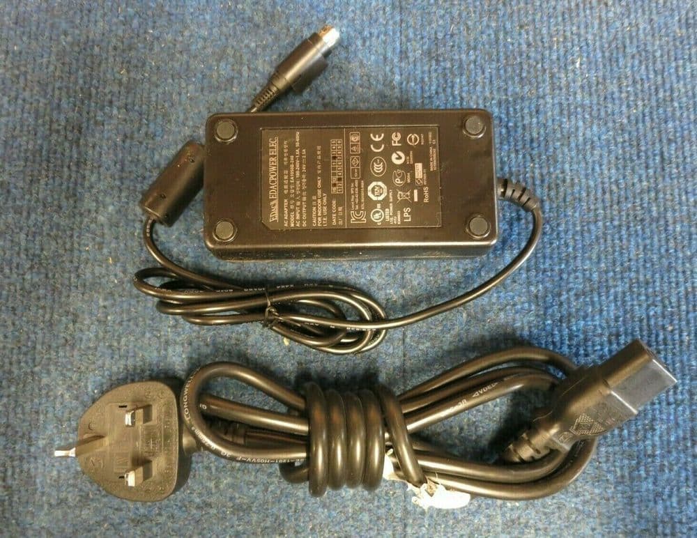 EDAC EA1050B-240 4 Pin DIN AC Power Adapter Charger 60 Watts 24 Volts 2 ...