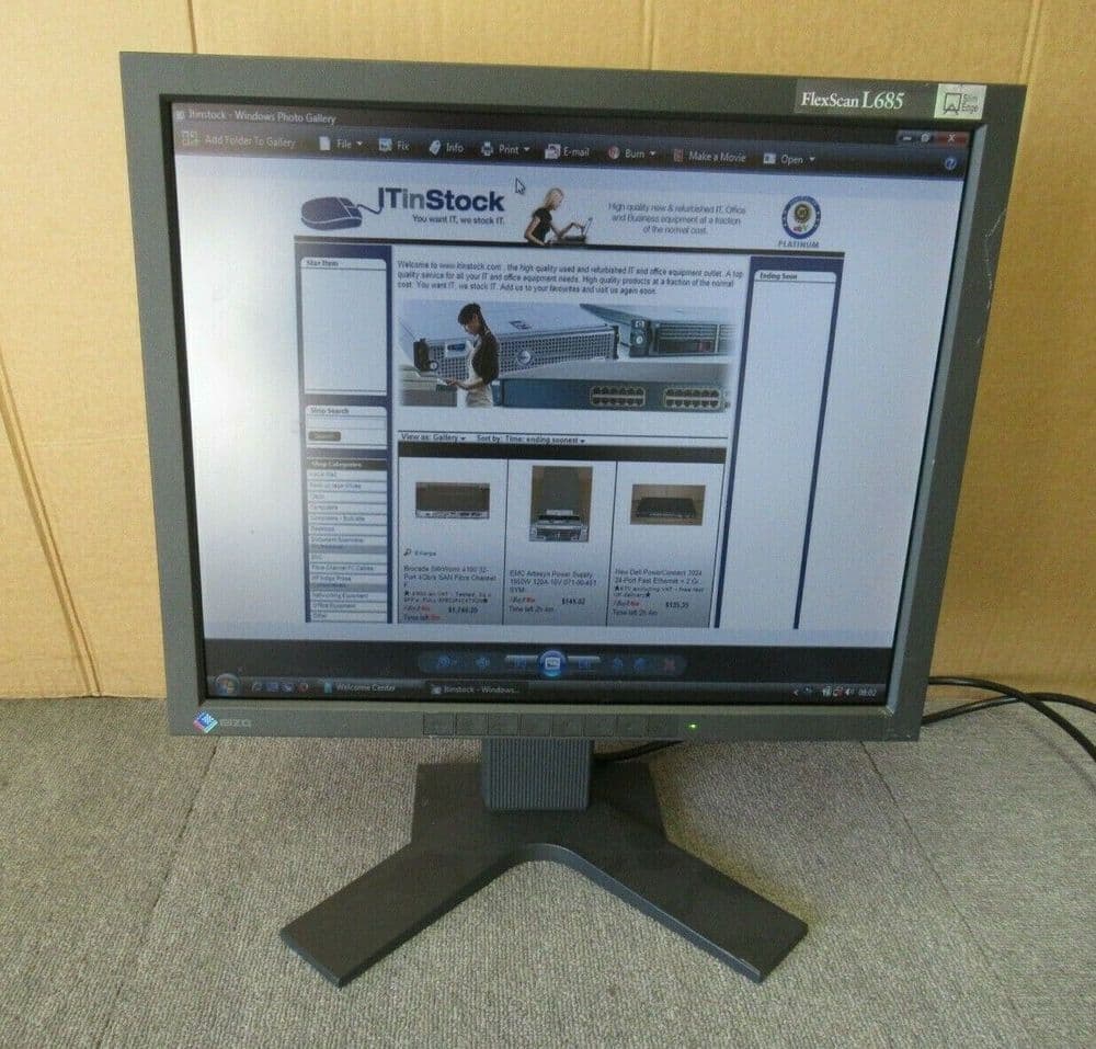 Eizo FlexScan L685 0FTD0268 18 1" LCD TFT Black Monitor USB Type A/B DVI