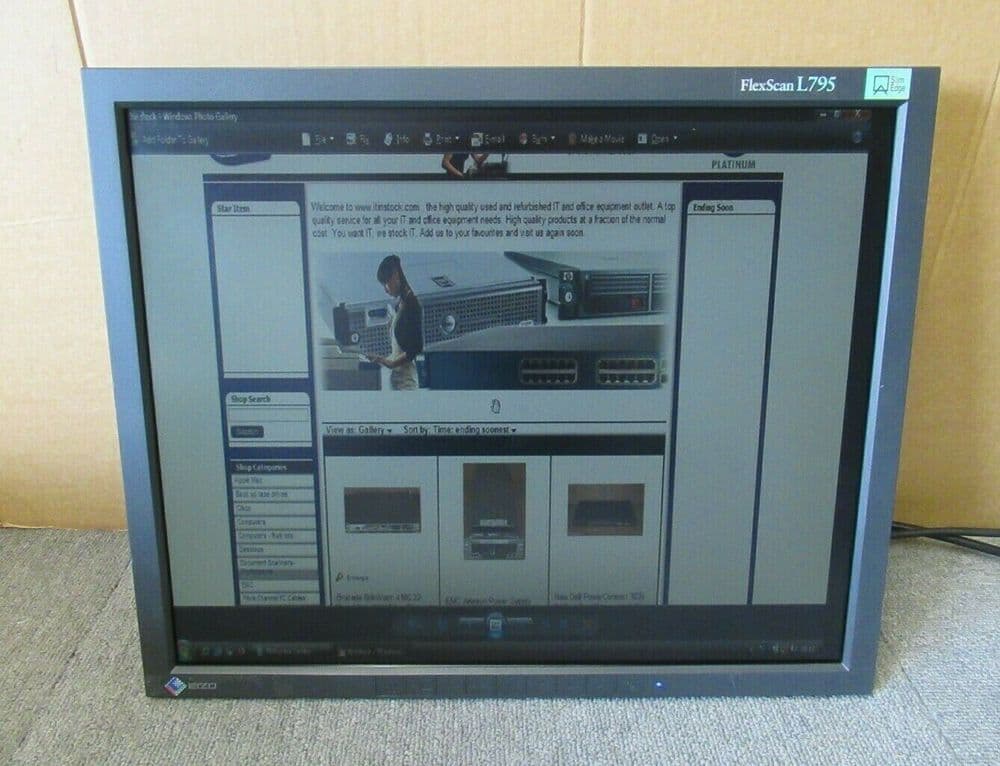 Eizo FlexScan L795 0FTD0570 19" LCD TFT Flat Screen Monitor Grey VGA ...