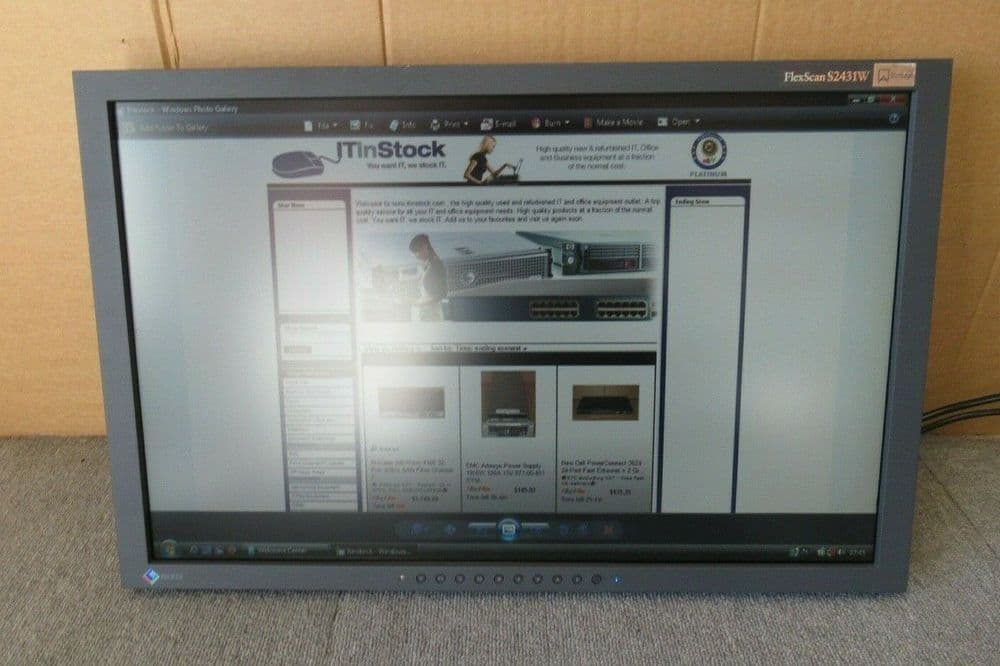 Eizo FlexScan S2431W 0FTD1036 24" LCD TFT Black Widescreen Monitor VGA ...