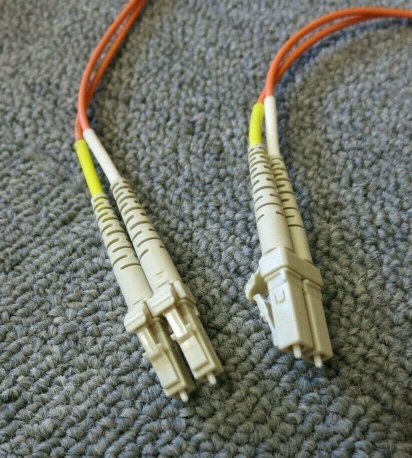 EMC 038-003-348 Orange Fibre Optic Patch Cable Mult-Mode 10M LC To LC