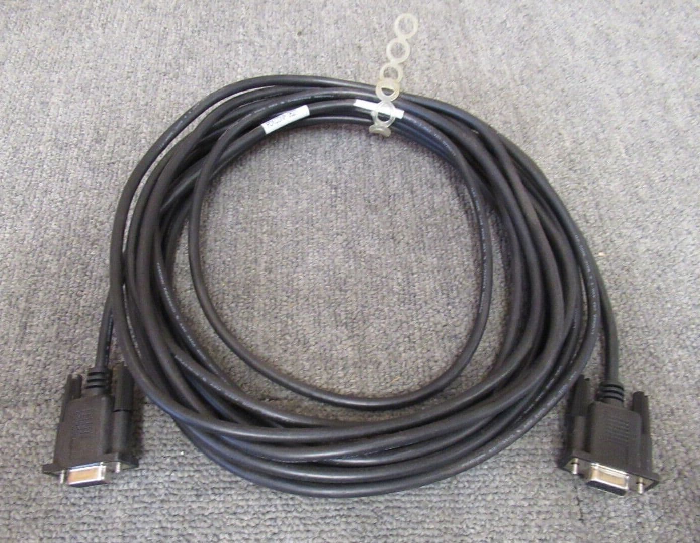 EMC 038-003-458 DB9 Female To DB9 Female 25FT Black External Serial Cable