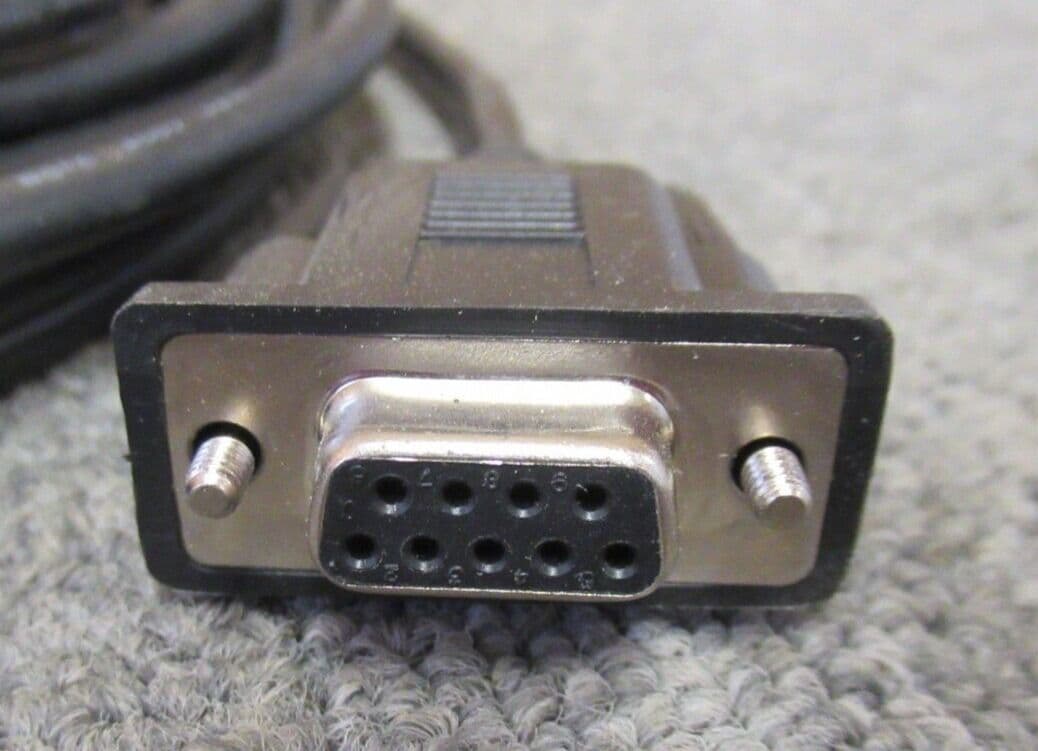 EMC 038-003-458 DB9 Female To DB9 Female 25FT Black External Serial Cable