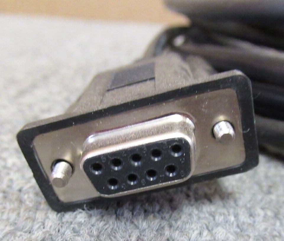 EMC 038-003-458 DB9 Female To DB9 Female 25FT Black External Serial Cable