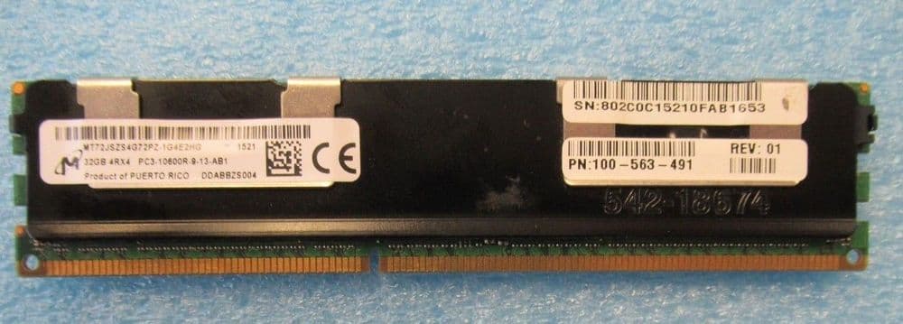 EMC 100-563-491 32GB VMAX 40K 240-Pin DIMM DDR3-1066Mhz Quad Rank ...
