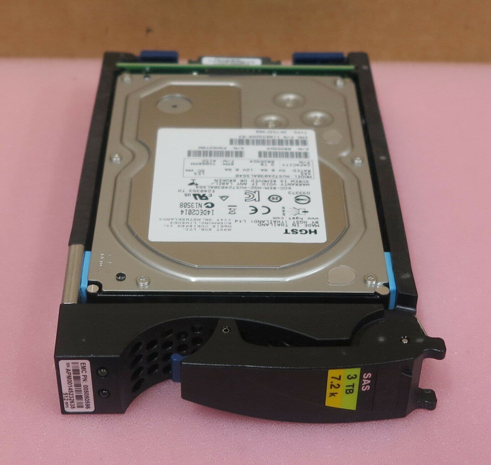 EMC 3TB 3 5" SAS 6GB/s 7 2K 64MB 512BPS HDD Hard Drive VNX Series 005050596