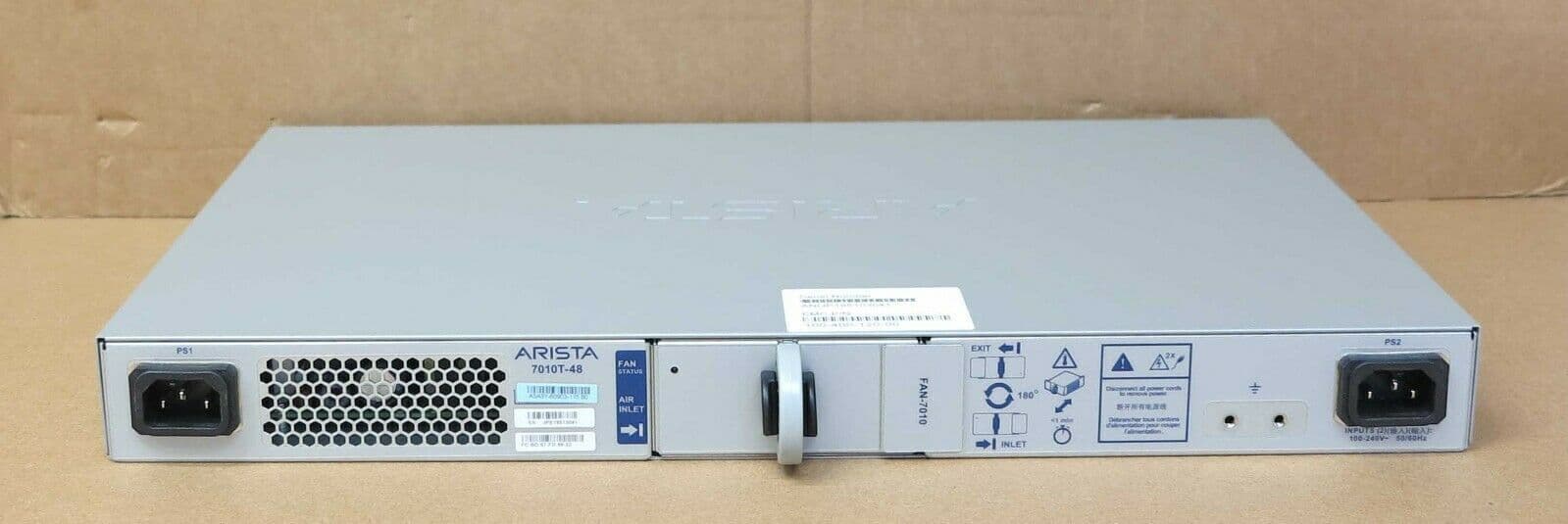 EMC Arista DCS-7010T-48 48x 1GbE 4x 10GbE SFP L3 R to F Switch EM-7010T ...