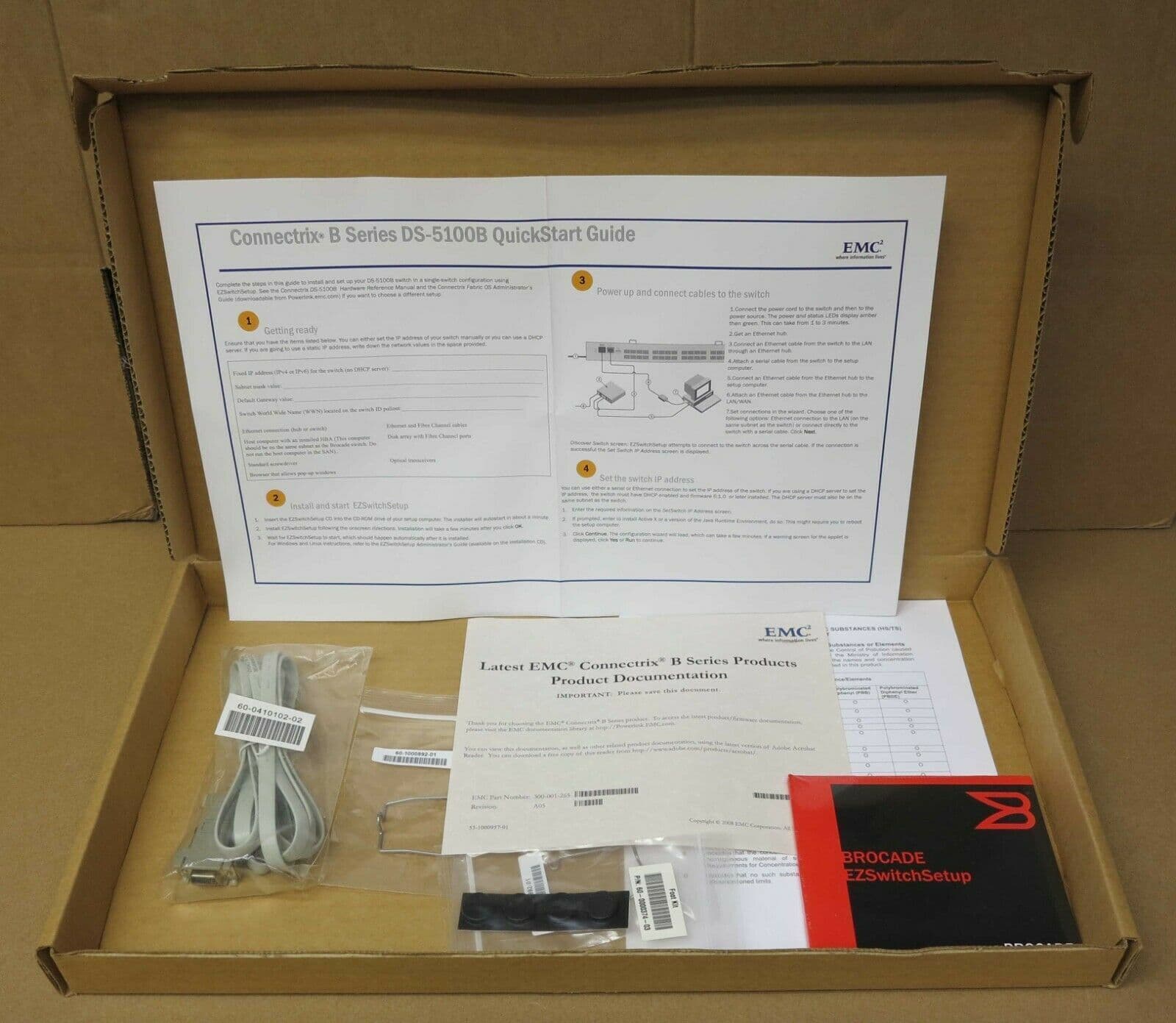 EMC Brocade DS-5100B 40-Port 24-Active 8Gb FC Switch with Licenses EM ...