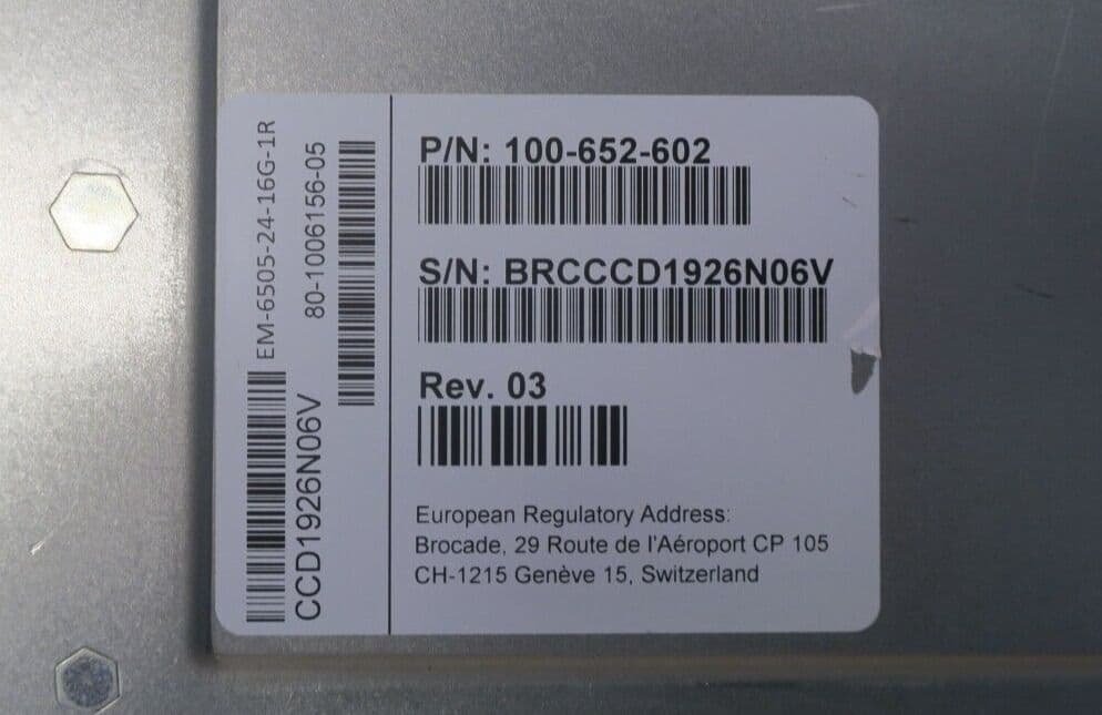 EMC Brocade DS-6505B 24-Port 16Gb FC SAN Switch EM-6505-24-16G-R 24 ...