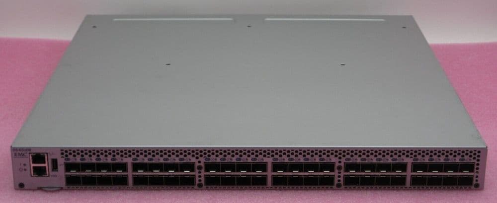 EMC Brocade DS-6510B 48x 16Gb SFP FC SAN Switch EM-6510-24-16G-R 24-Active