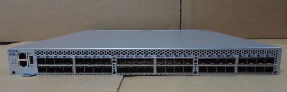 EMC Brocade DS-6510B 6510 24-Port Active FC Fibre Channel SAN Switch ...