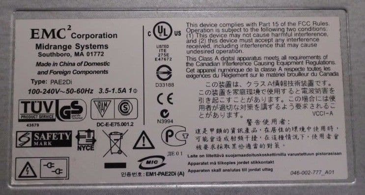 EMC Dell PAE2Si Clariion AX150 12x 3 5" Bay iSCSI Array 100-561-402 ...