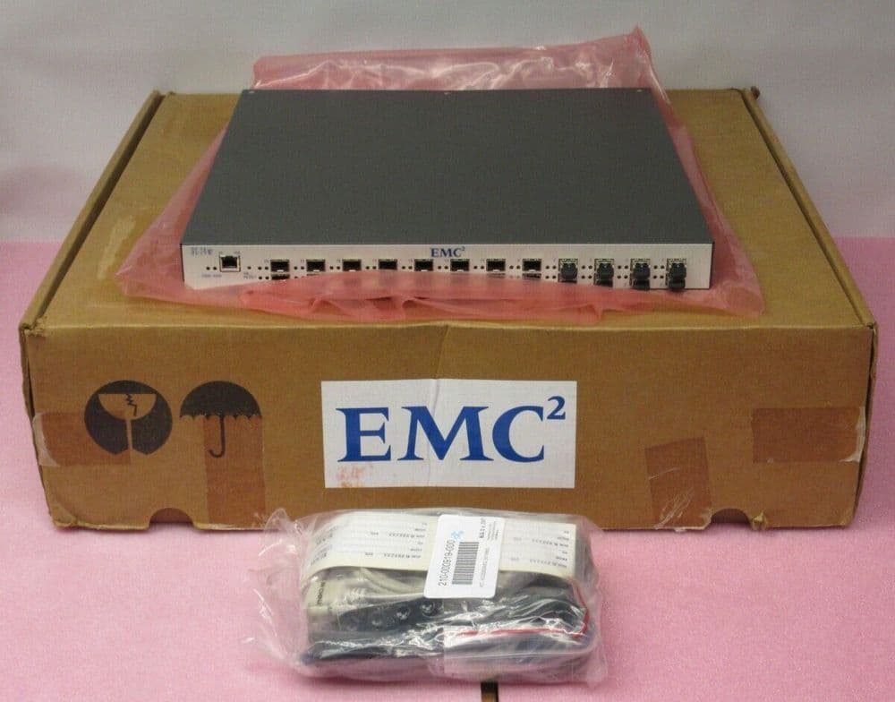 EMC EMC2 DS-24M2 Fibre Channel Switch 8-Ports Active 24 Port Rackmount 8x 2G SFP