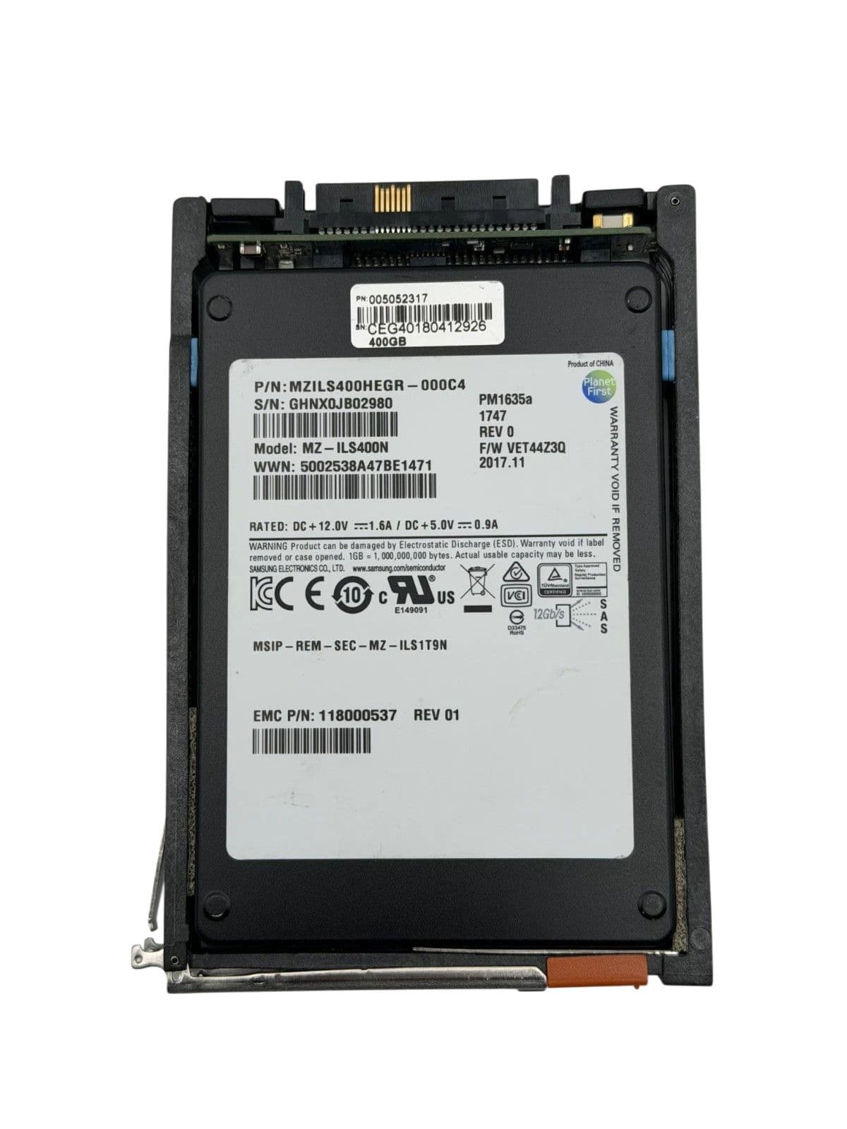 EMC Isilon 400GB 6G SAS SFF SSD 005052317 For A200 A2000
