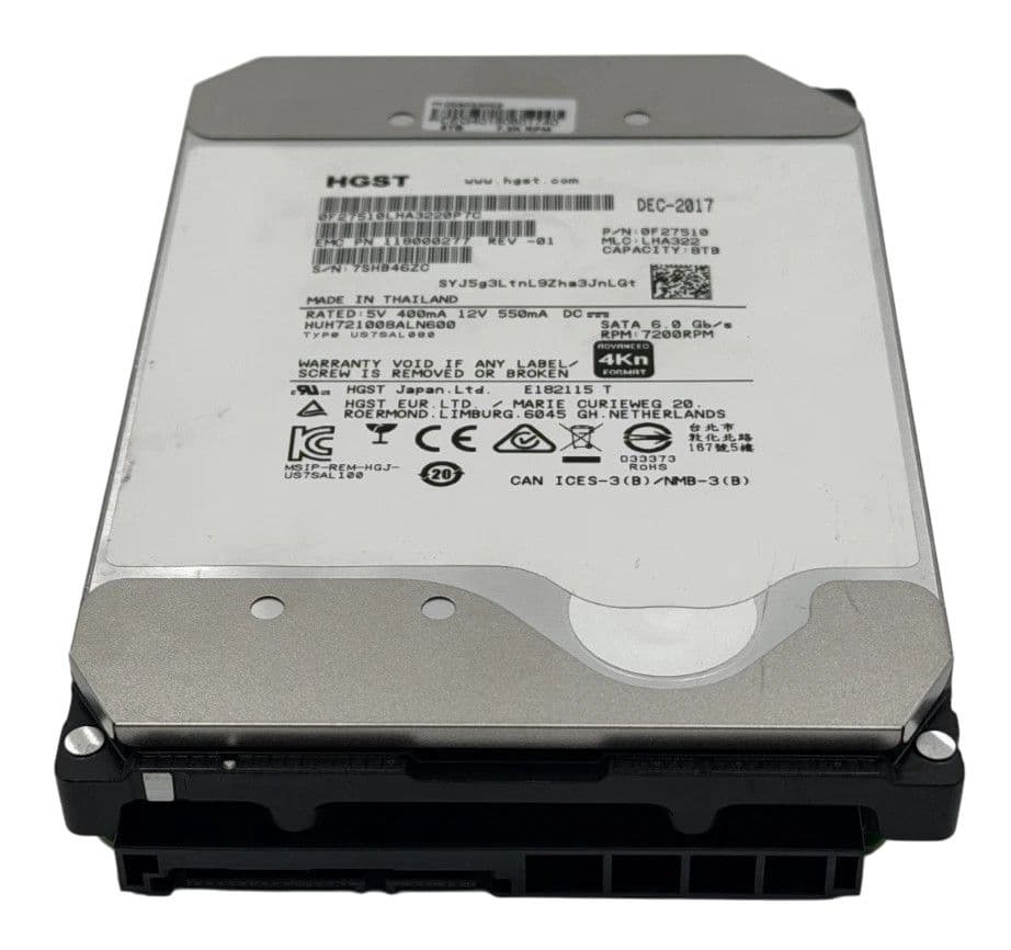 EMC Isilon 8TB 7 2K SATA 6G 4Kn 3 5" HDD 005033002 for A200 H400 H500