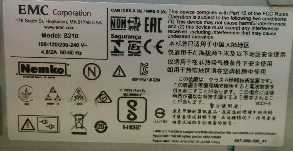 EMC Isilon S210 S-Series NAS Server 2x 6-Core E5-2620v2 128GB Ram 24x 2 ...