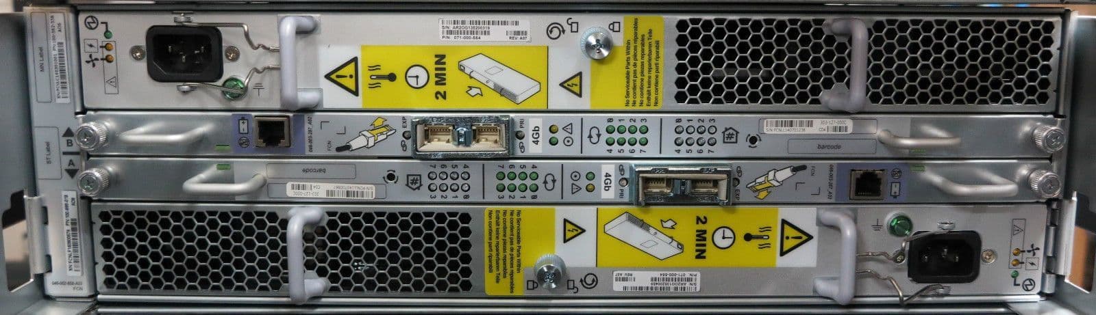 EMC VMAX DAE 15 Bay 3 5" Disk Shelf 12x 2Tb 7 2k SATA II HDD 2x 4Gb ...