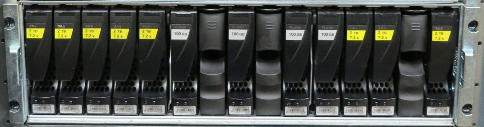 EMC VMAX DAE 15 Bay 3 5" Shelf 8x 2Tb 7 2k 4x 100Gb Flash 2x 4Gb ...