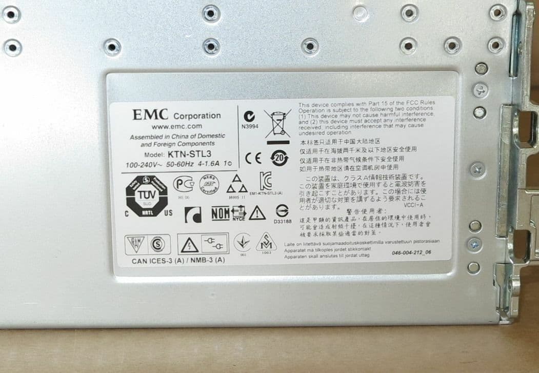 EMC VNX VNX6GSDAE15 Disk Array Expansion SATA /SAS KTN-STL3 2x 303-108-000E