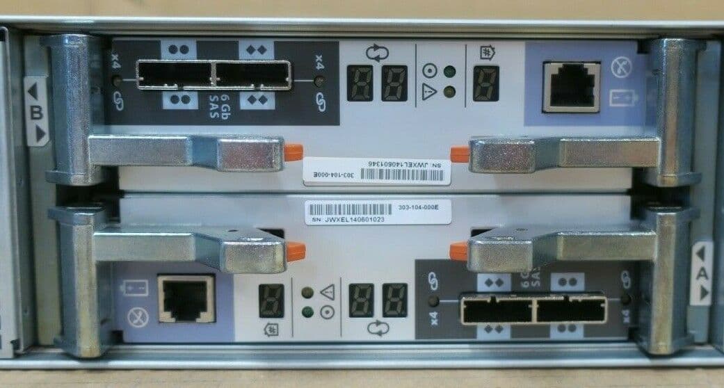 EMC VNX5300 SAE HDD Expansion Array 16x 600GB HDD 6x 200GB SSD 2x SAS ...