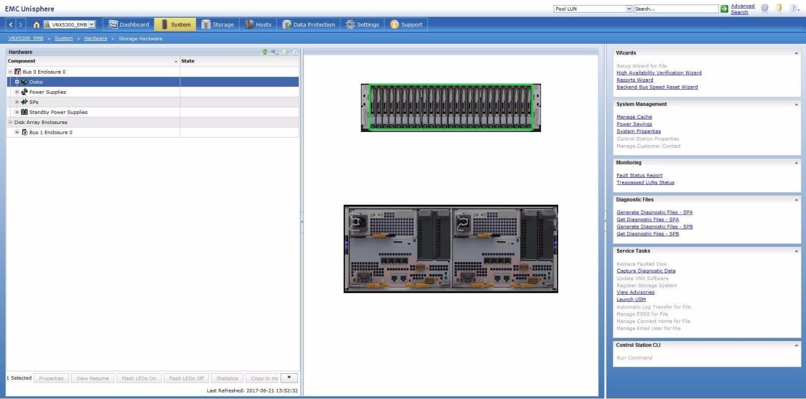 EMC VNX5300 Unified Storage Array 34 2Tb 1x Contollers 1x Data Mover 2x ...