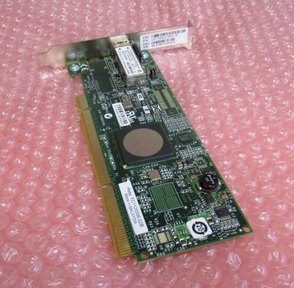 Emulex FC1120006-02B LightPulse 1-Port 4GB Fibre Channel PCI-X Host Bus ...