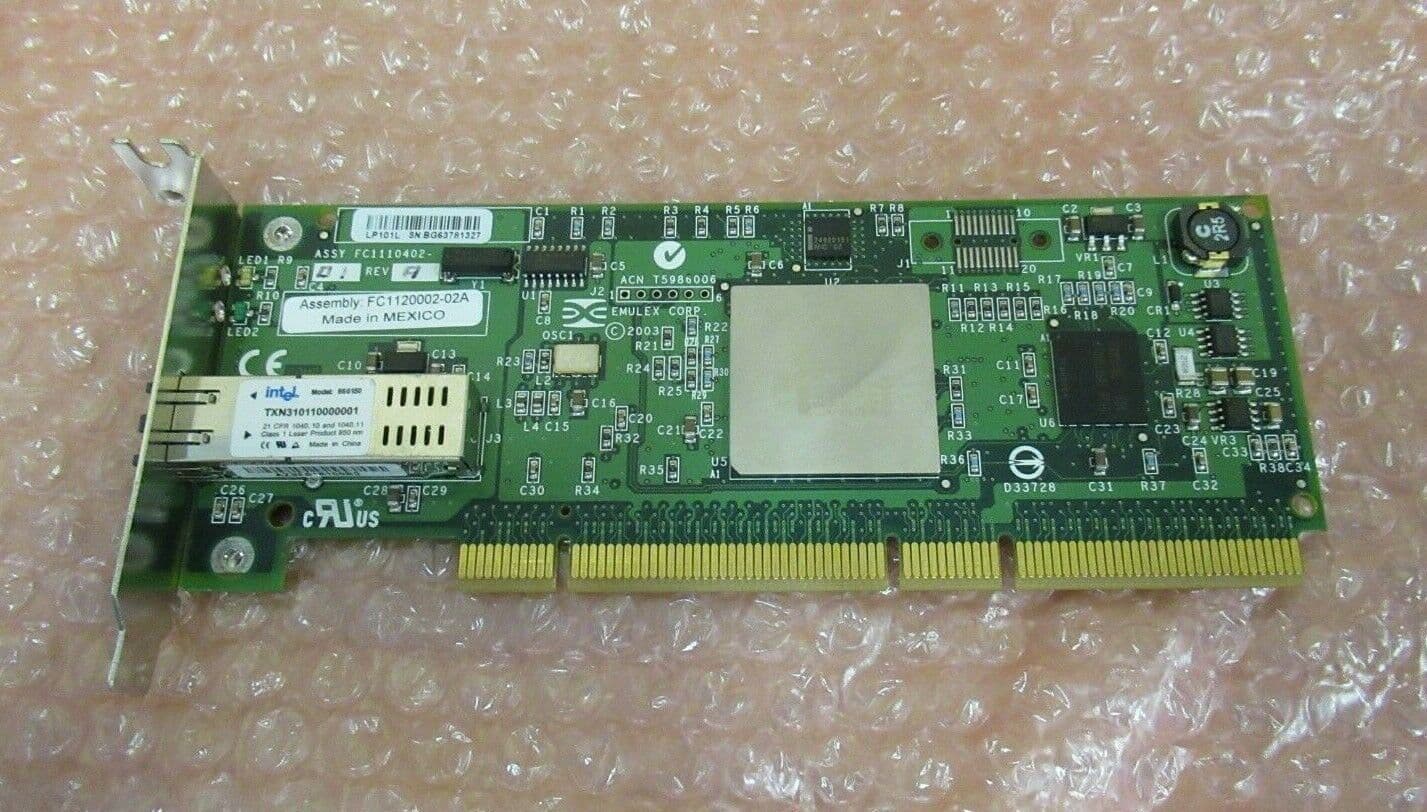 Emulex Lightpulse LP101L FC1120002A-02A PCI-X Single Port 4G Fiber ...