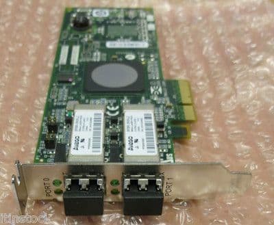 Emulex LPe11002 4Gb 4GBps Dual Port PCI-E HBA Host bus adaptor PCI Express