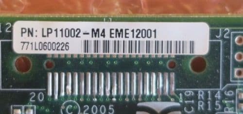 Emulex LPe11002-M4 Dual Port 4GB FC Fibre Channel PCI-E HBA 4Gb/s Card FH