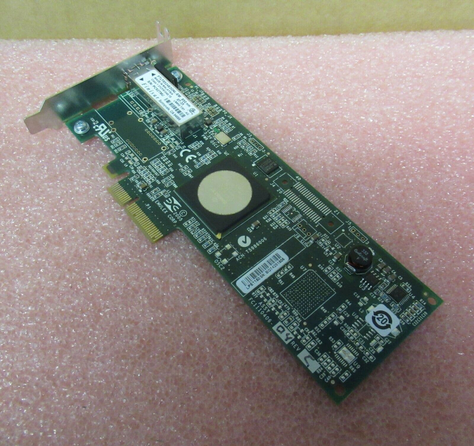 Emulex LPE1150 4GB Single Port HBA Ethernet Host Bus Adapter Card ...