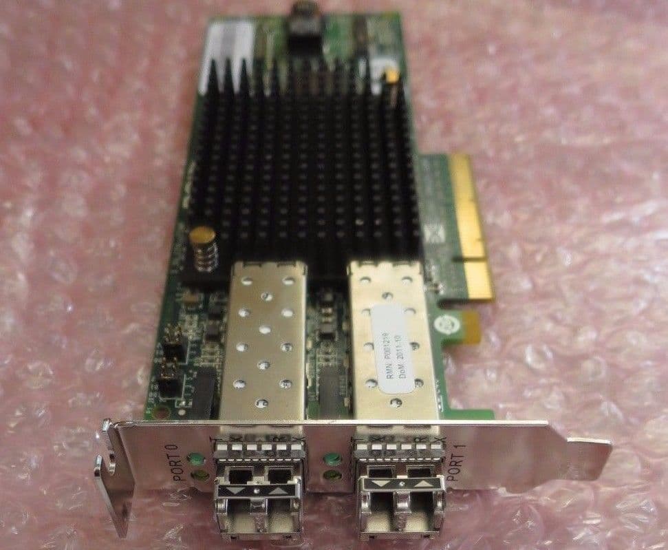 Emulex LPe12002 8Gbps PCI-e HBA Dual Port Fiber Channel Adapter HH IBM ...