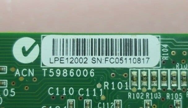 Emulex LPE12002 PCI-E Dual Port 8Gb/s Fibre Channel FC Adapter Card 2x ...