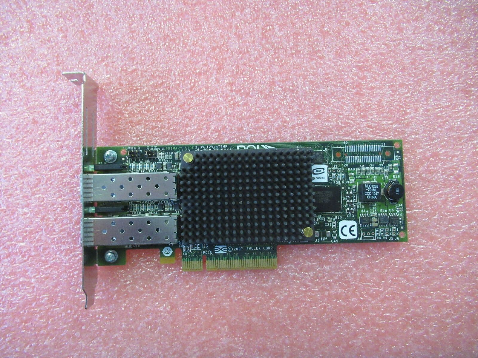 Emulex LPE12002 PCI-E Dual Port 8Gb/s Fibre Channel Host Bus Adapter Card