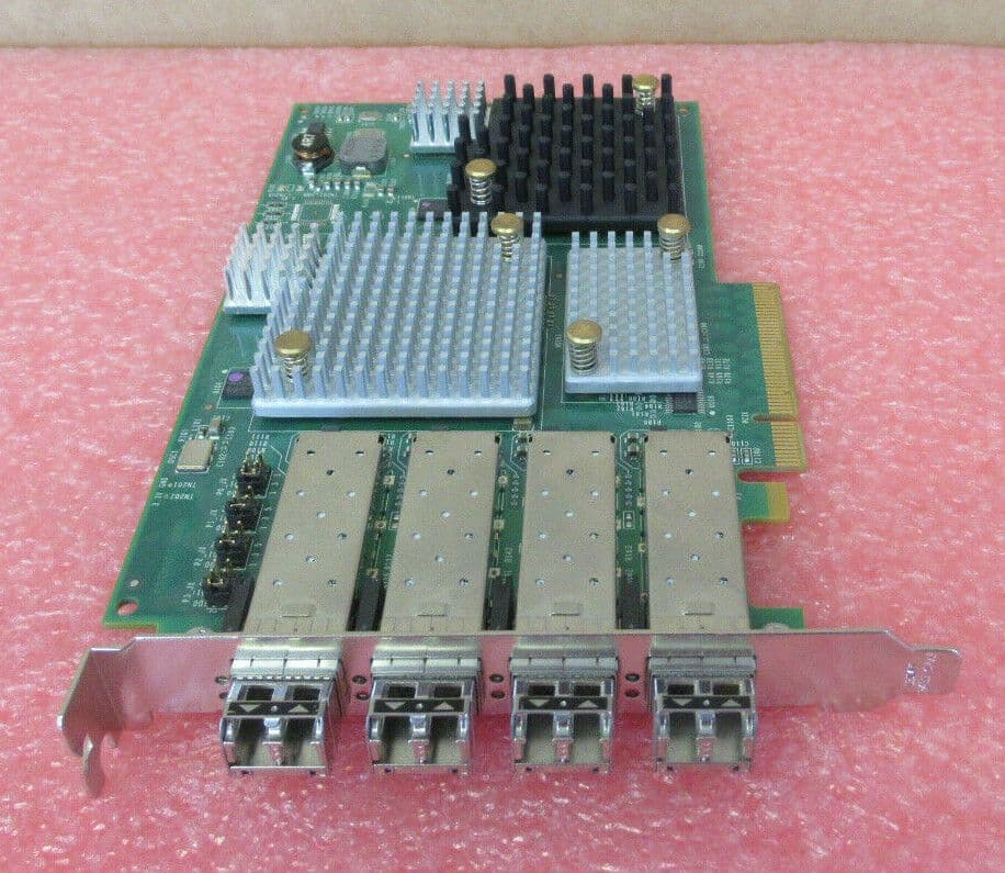 Emulex P003798-01B Quad Port 8Gb PCI-E Fibre Channel HBA Card 4x SFP
