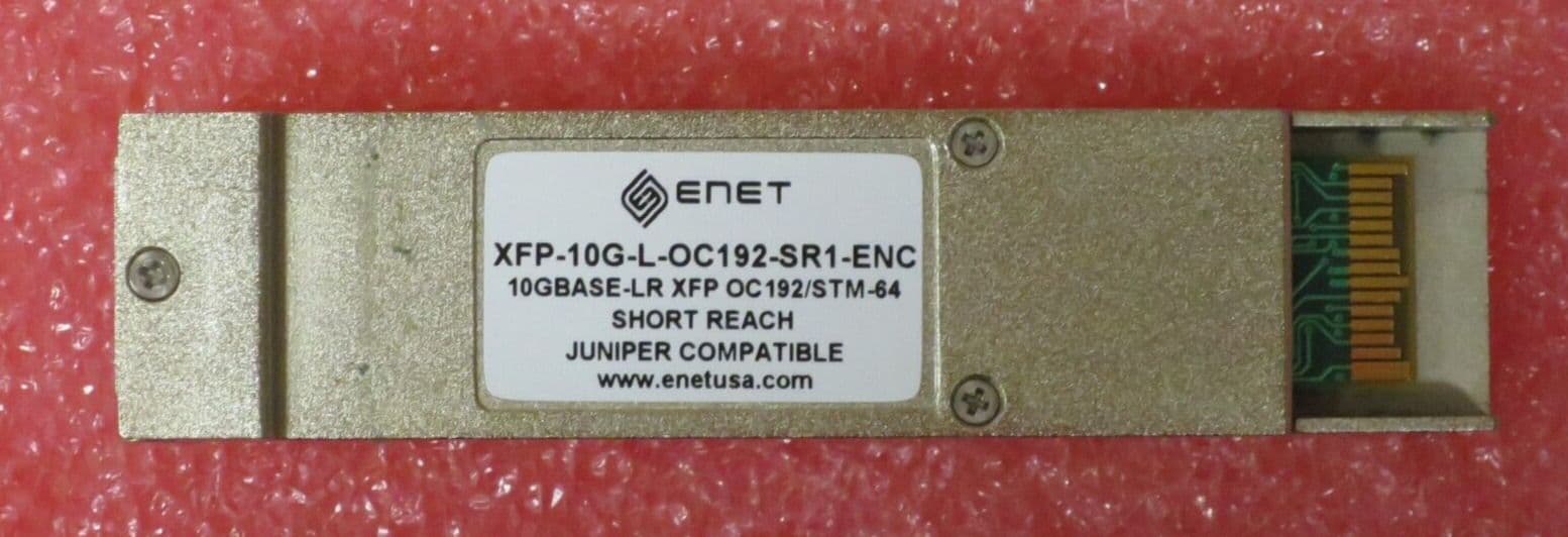 ENET XFP-10G-L-OC192-SR1-ENC 10GBASE-LR LR 1310nm SMF XFP Transceiver ...