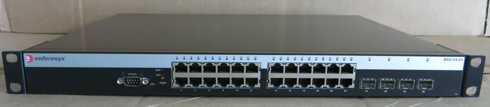 Enterasys B-Series B5G124-24 24 Port Gigabit Managed Network Switch 4x ...