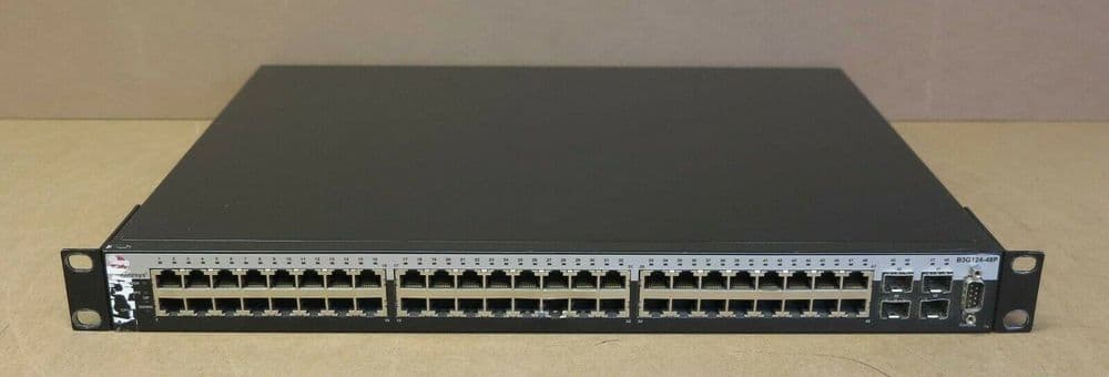 Enterasys SecureStack C3 48 Port B3G124-48P PoE 1GbE Managed Gigabit 1U ...
