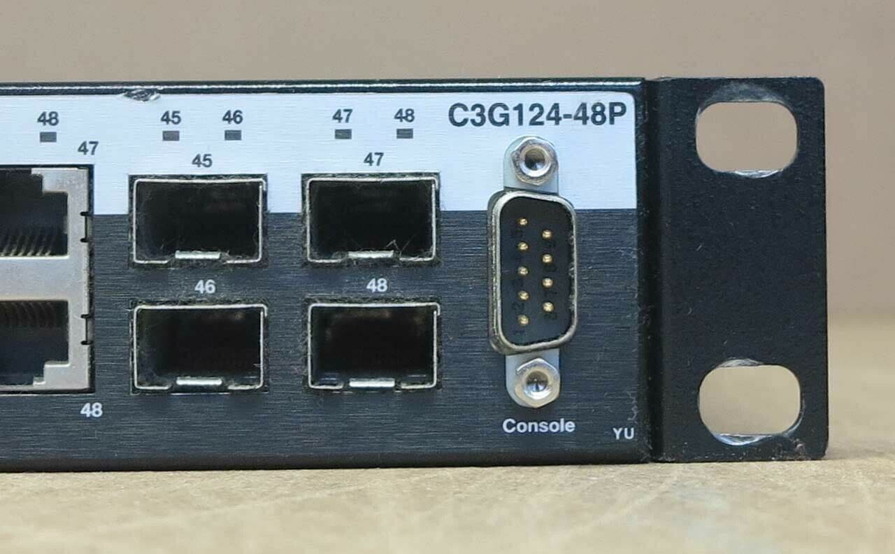 Enterasys SecureStack C3 48 Port C3G124-48P PoE 1GbE Gigabit Managed 1U Switch