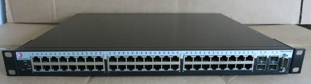 Enterasys SecureStack C3 48Port C3G124-48P PoE Gigabit Managed Network ...