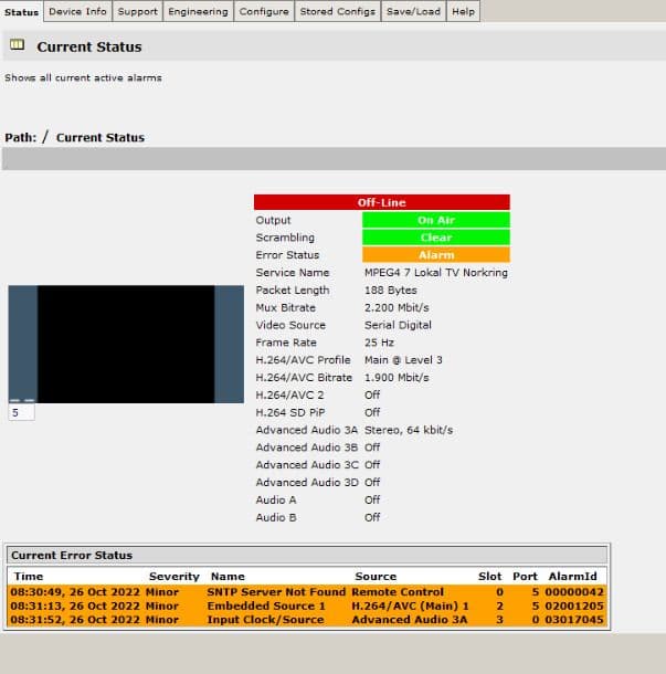 Ericsson Tandberg EN8030 High Def Encoder EN8030/BAS/48V & H 264/AVC ...