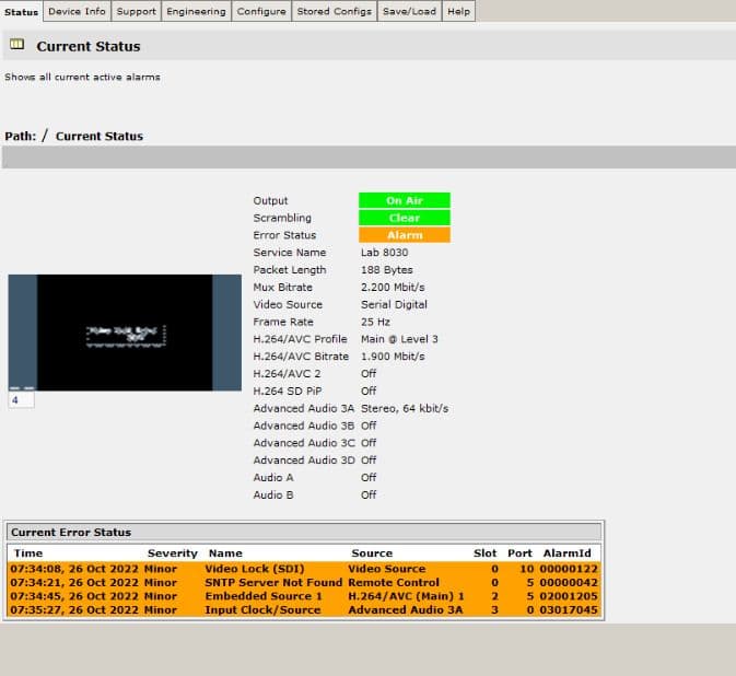 Ericsson Tandberg EN8030 High Def Encoder EN8030/BAS/48V H 264/AVC With ...