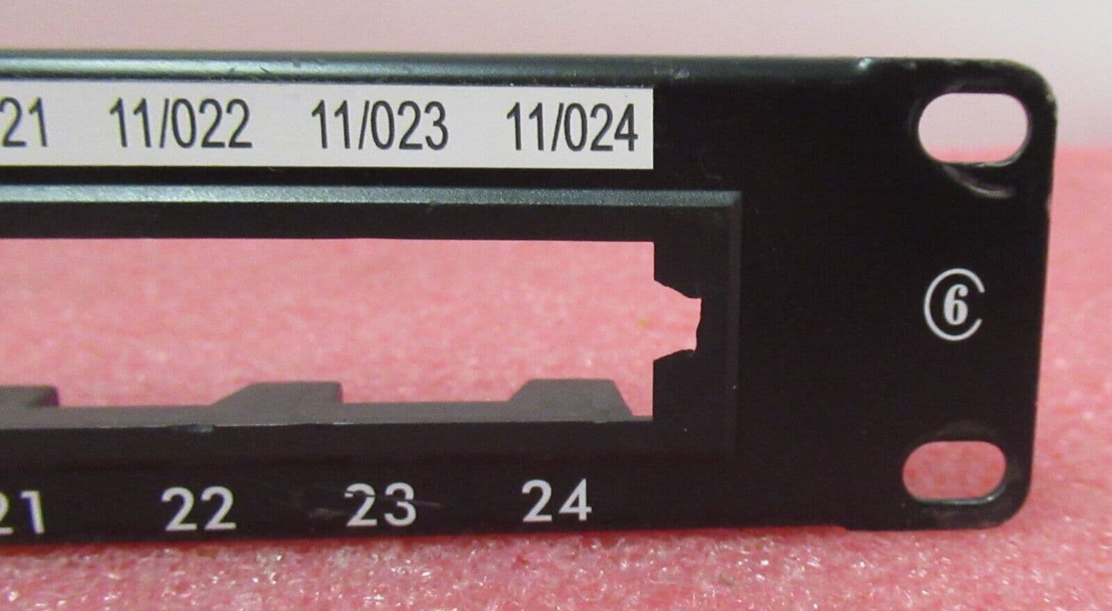 Excel 100-304 16 Port Cat6 RJ45 Punch Down Patch Panel 1U 19"