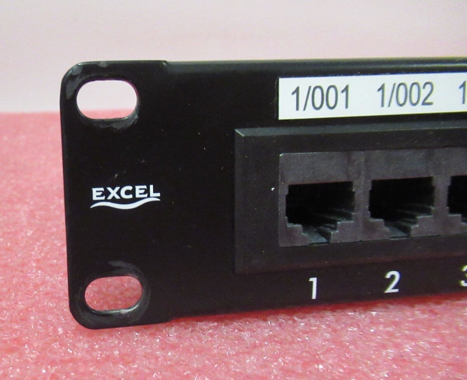 Excel 100-304 24 Port Cat6 RJ45 Patch Panel 1U 19" Punch Down Cable ...