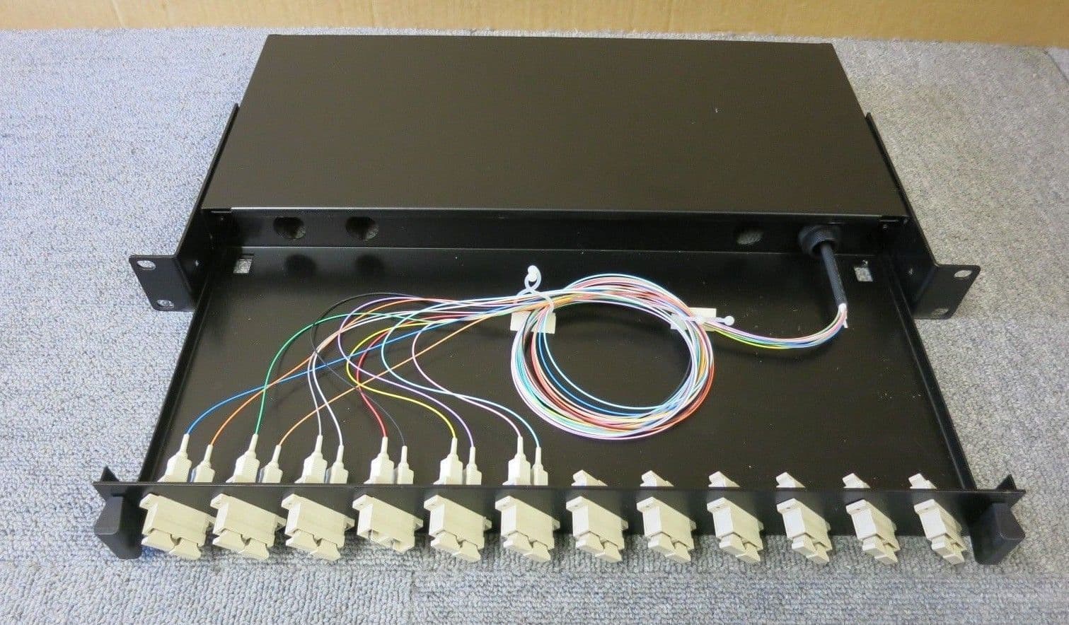 Excel 12 Port 19" 1U Rack Mountable Black SC Duplex / LC Quad Fibre ...