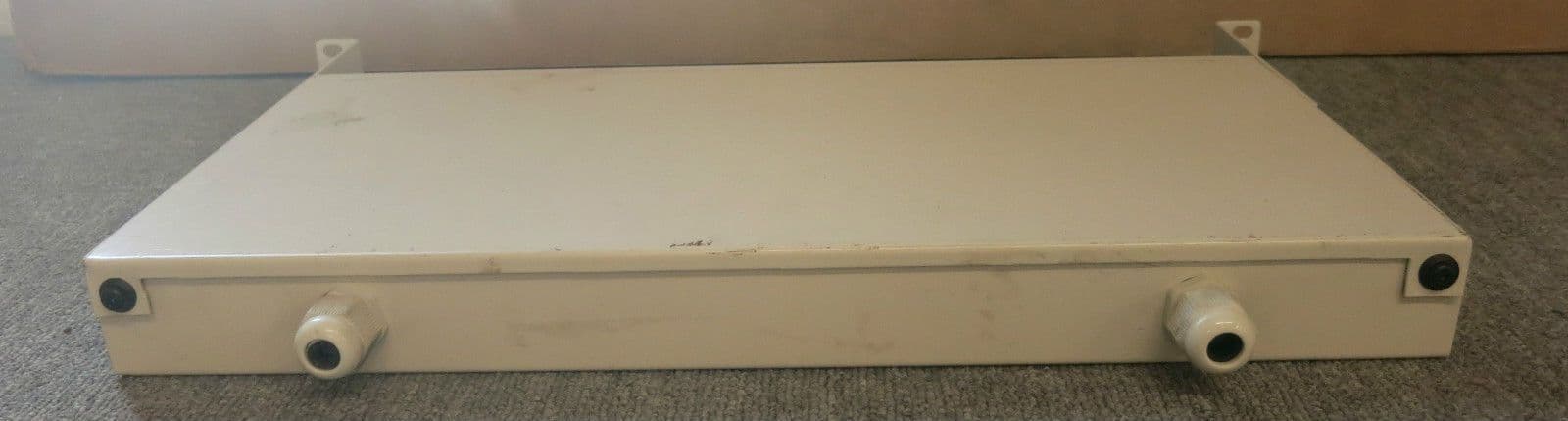 Excel 12 Port Rack Mountable White Fibre Optic Patch Panel 1U 19 Inches