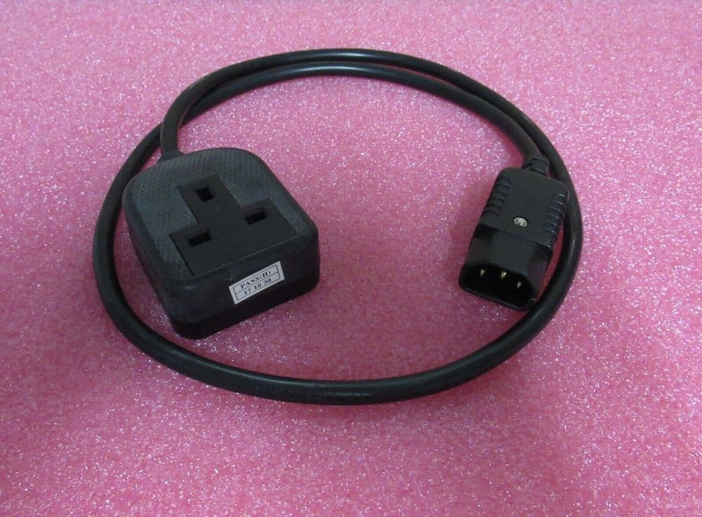 Extension Power Cable C14 To UK Plug Socket 1 Meter