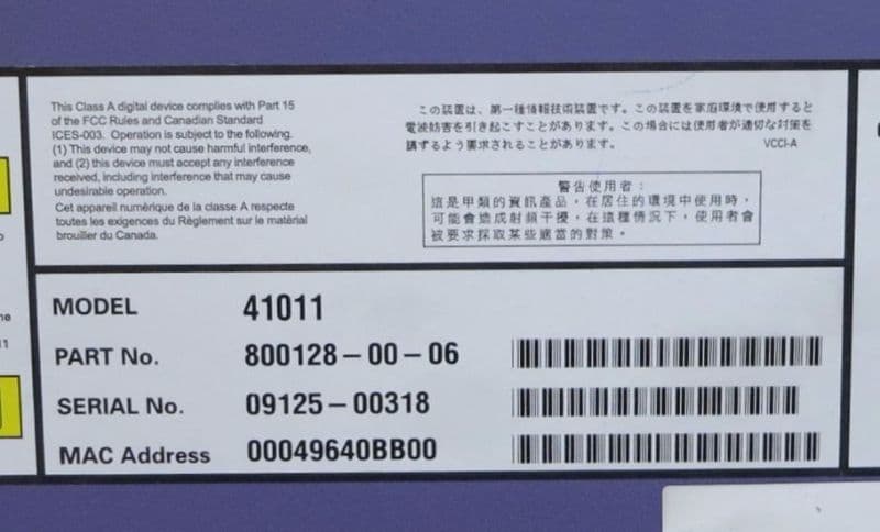 Extreme Networks Black Diamond 8810 1x S-G8Xc Modules 2x MSM-48c 2x 10G4Xc